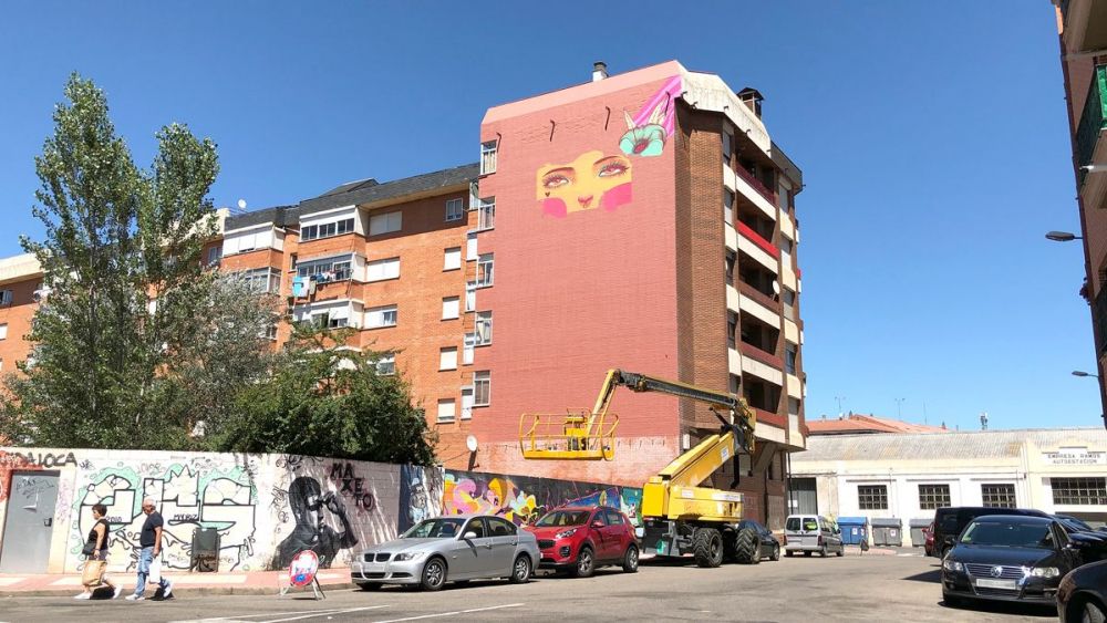 La Bañeza se consolida como escaparate internacional de arte urbano