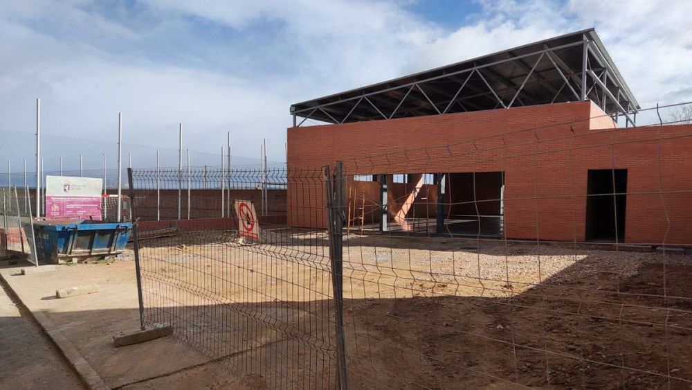 El edificio multiusos de Algadefe avanza hacia su cuarta fase