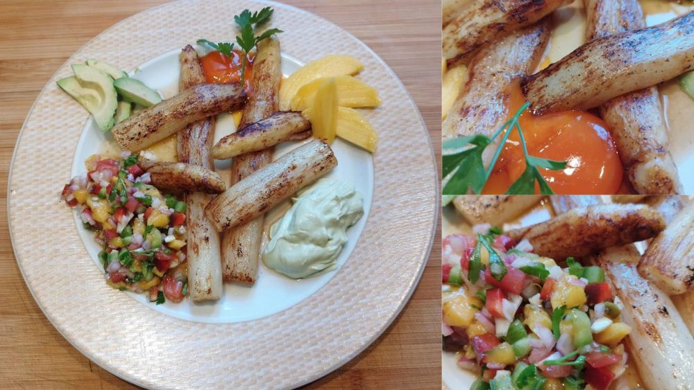 Los espárragos con dos salsas de Marcelo Ramón