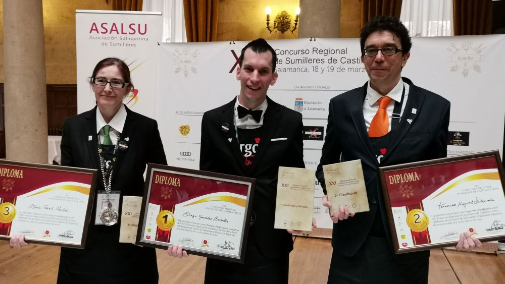Diego González, campeón del Concurso de sumilleres de Castilla y León