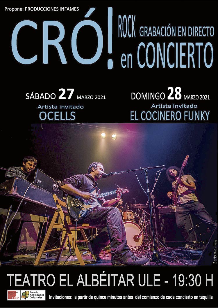 El rock progresivo de Cró! llega a El Albéitar
